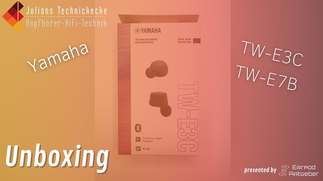 Yamaha TW-E7B + TW-E3C Unboxing - YouTube