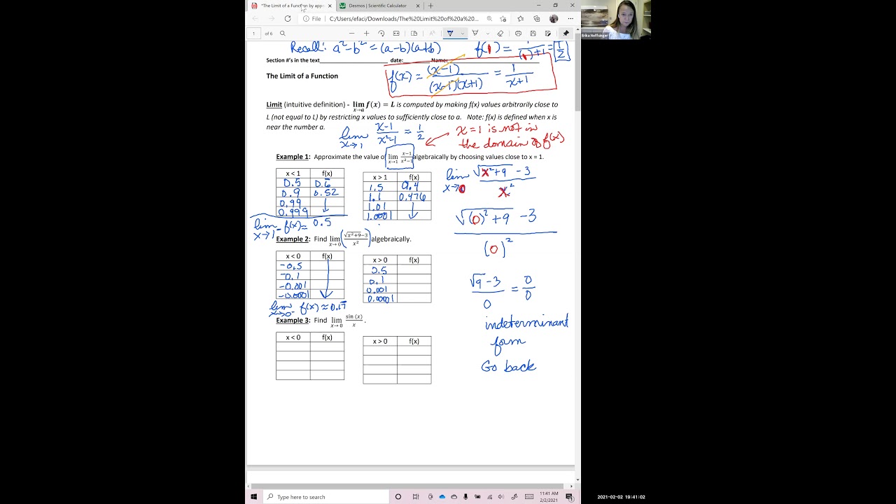 Limits - Another Example of Finding the Limit Numerically - YouTube