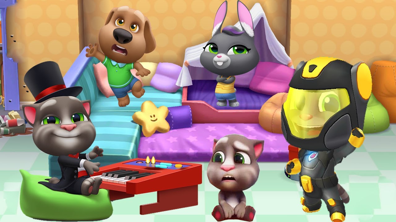 JET BLACK TOM - Talking Tom Hero Dash vs My Talking Tom Friends Virtual ...