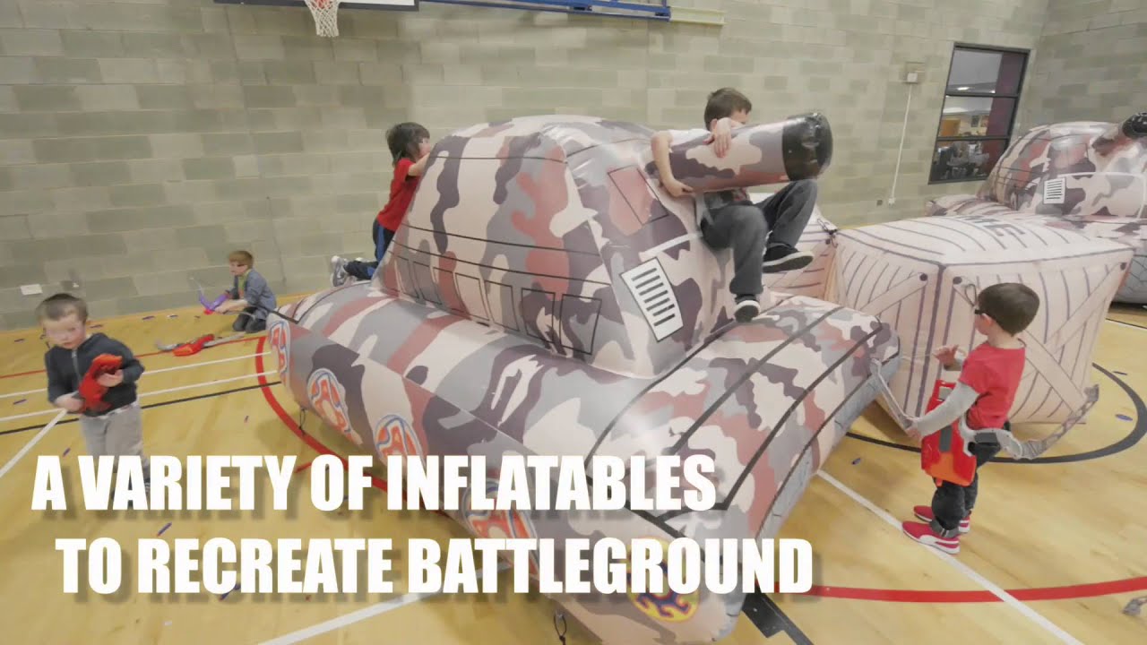 MICRO FITNESS NERF WARS @ BROADWOOD STADIUM - FEB 2016 - YouTube