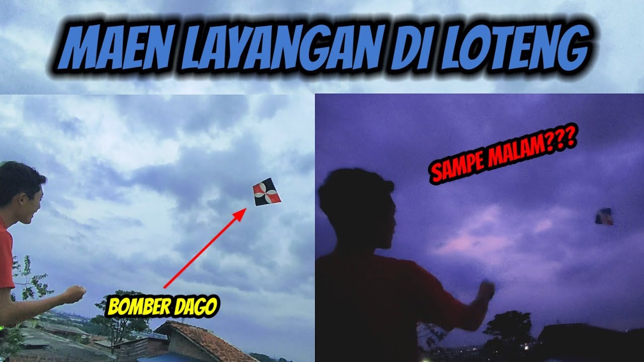 Maen Layangan Sampe Maghrib gara2 hujan terus | Hobi Om - YouTube