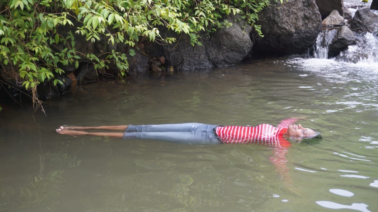 Adai Waterfalls, Panvel | Savasana pose in water - YouTube