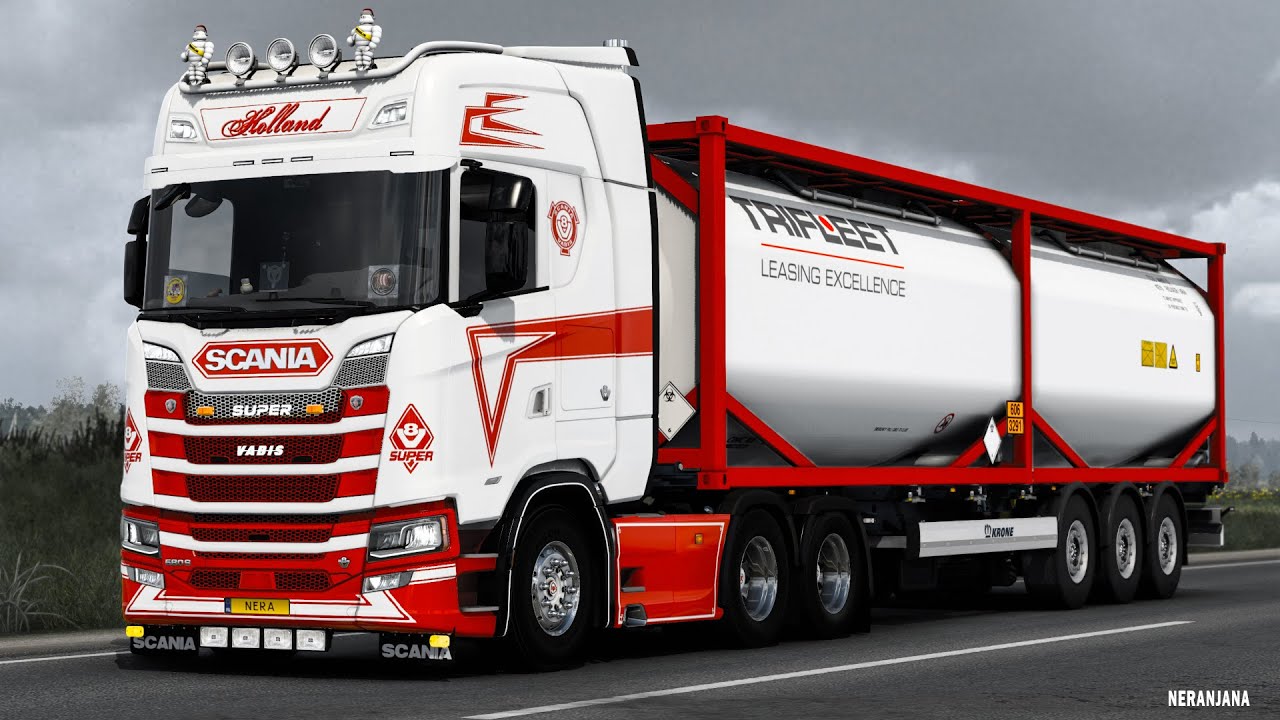 ETS2 Mods v1.45 | NG Scania V8 FKM Exhaust Brutal Open Pipe Sound ...