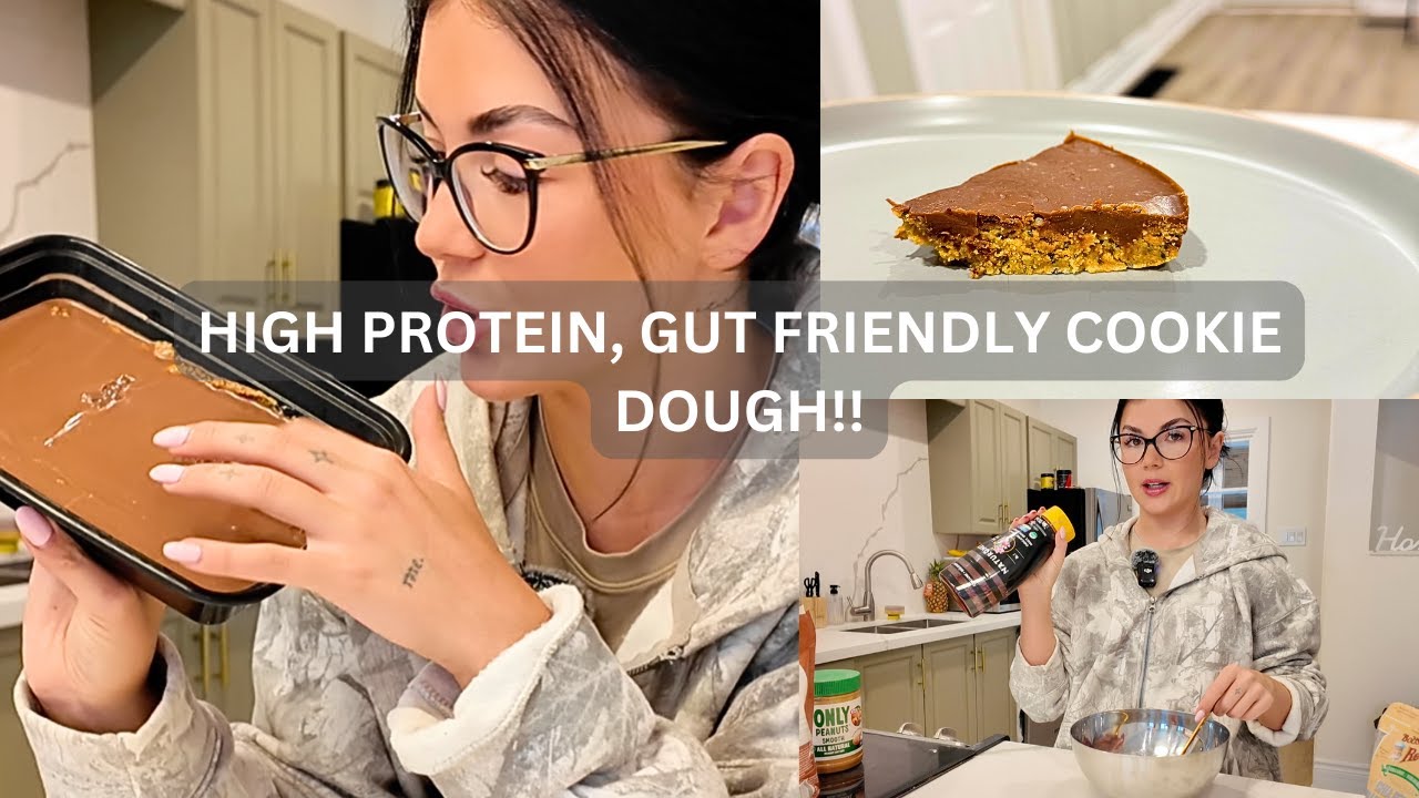 High Protein Gut Friendly Cookie Dough Dessert | Quick And Easy - YouTube