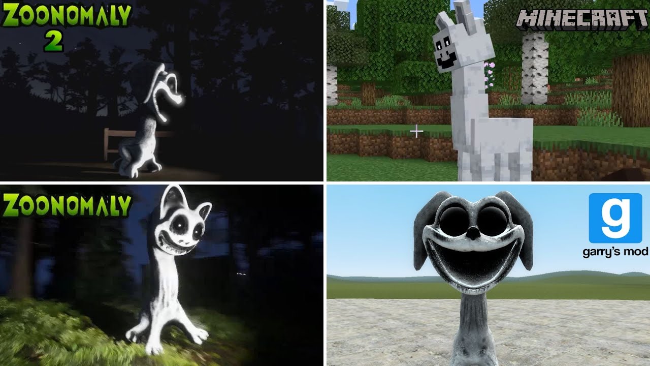 All NEW JUMPSCARES 1ST vs 3RD person (Zoonomaly 1,2 , Garrys Mod ...