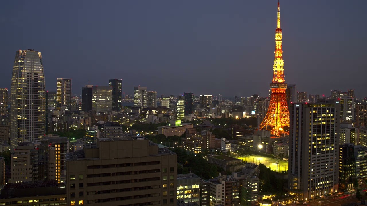 One day of Tokyo Tower in 7 minutes・8K HDR Timelapse - YouTube