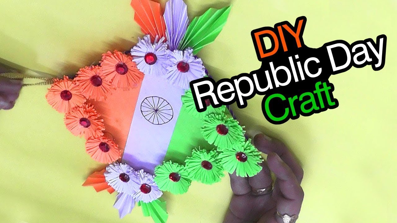 DIY Republic Day Decor Idea Easy Independence Day Craft For Kids DIY diy-republic-day-decor-idea-easy-independence-day-craft-for-kids-diy