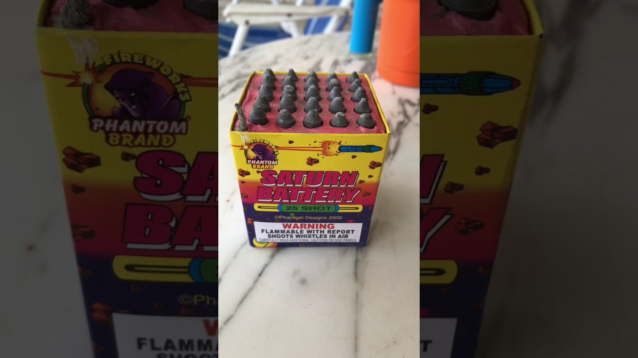 Saturn battery 25 shot by phantom brand fireworks 💥😱 - YouTube