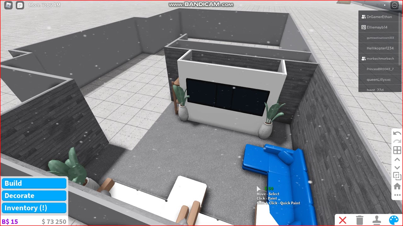 Roblox blockburg house tutorial (50k) (PT 1 living room) - YouTube