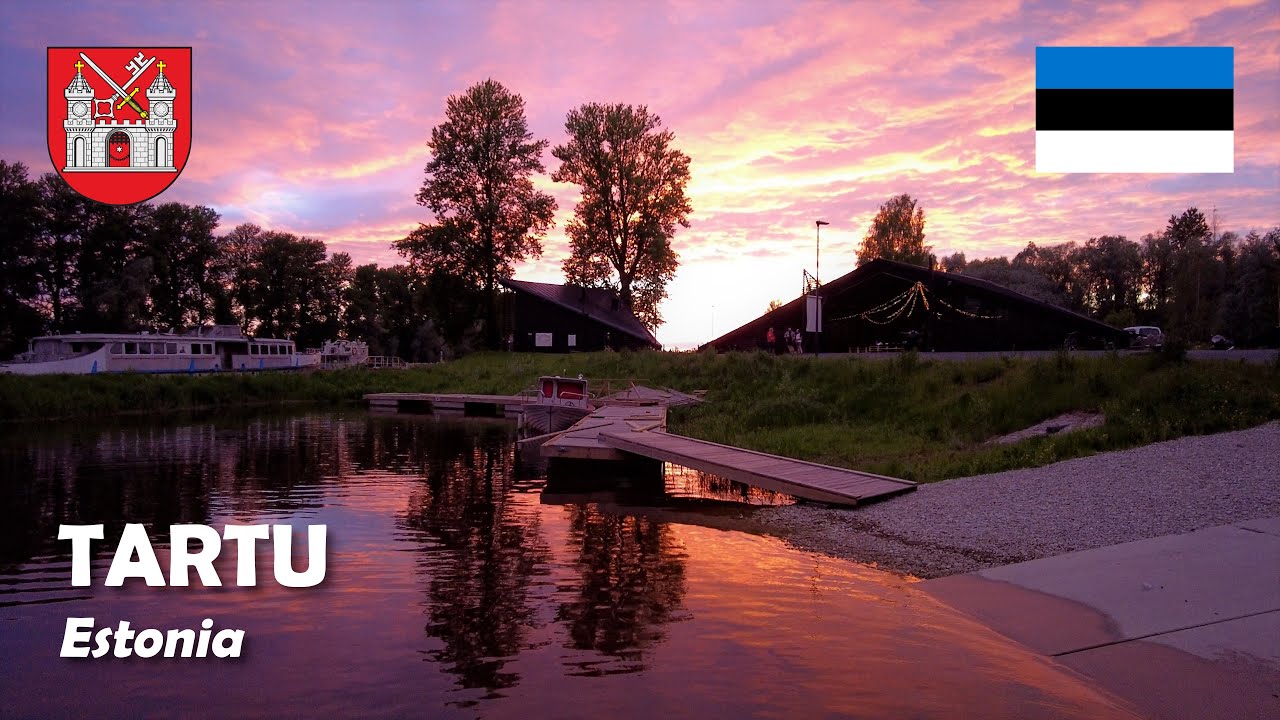 Tartu, Estonia. Boat trip at sunset // Jõmmuga Emajõel. 4K - YouTube