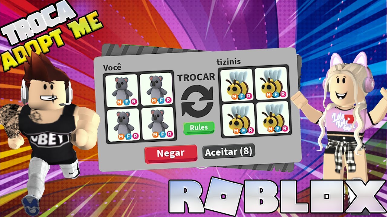 O QUE AS PESSOAS TROCAM POR KOALA MEGA NEON NO ADOPT ME - Roblox - YouTube