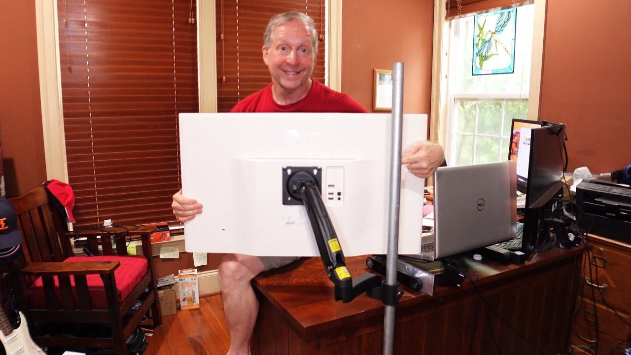How to Make Yourself a Rolling Monitor Stand from Junk, supports 34 ...