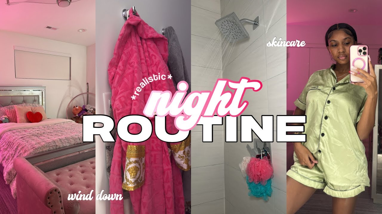 MY REALISTIC NIGHT-TIME ROUTINE | unwind with me, skincare, healthy ...