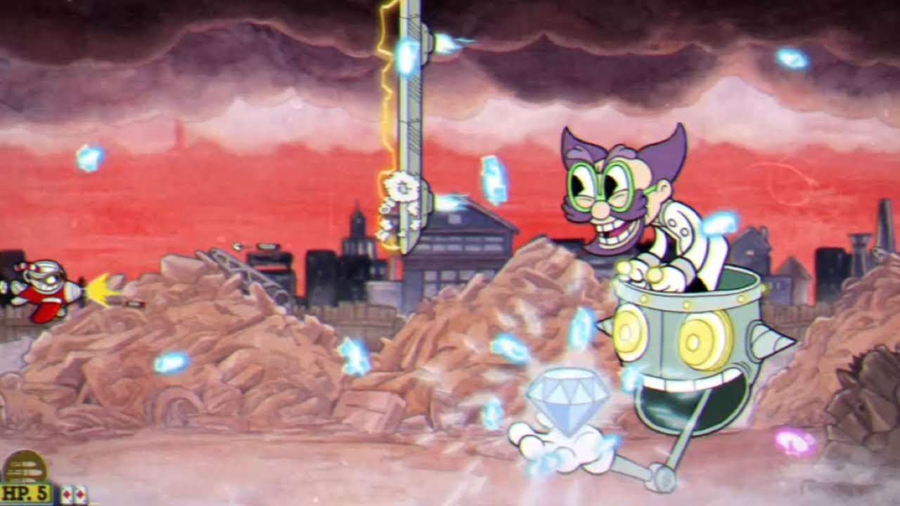 Cuphead Dr. Kahl’s Robot Boss Fight - YouTube