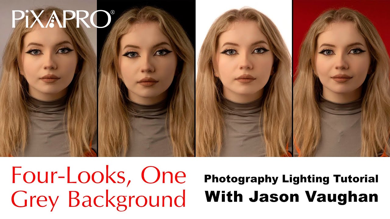 Four Looks with One Grey background - with Jason Vaughan - YouTube