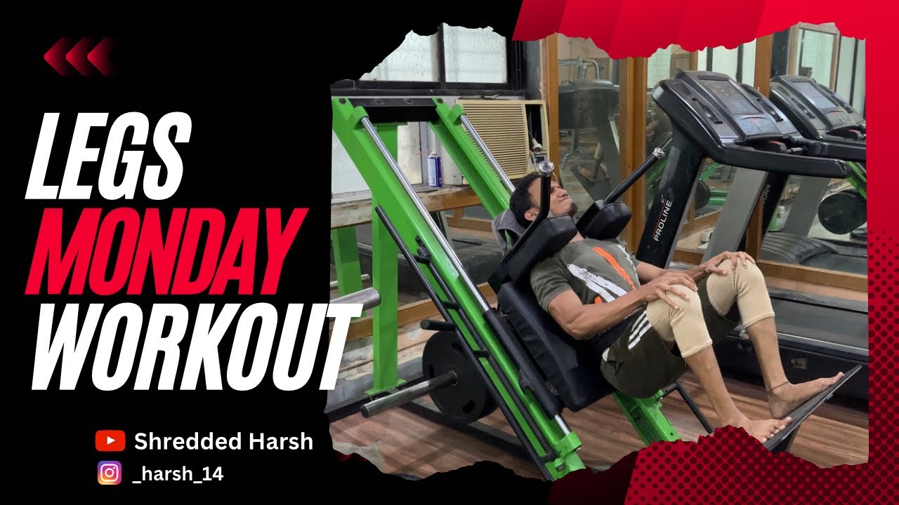 Legs workout | 2 video | shredded Harsh #legsday #gymworkout # ...