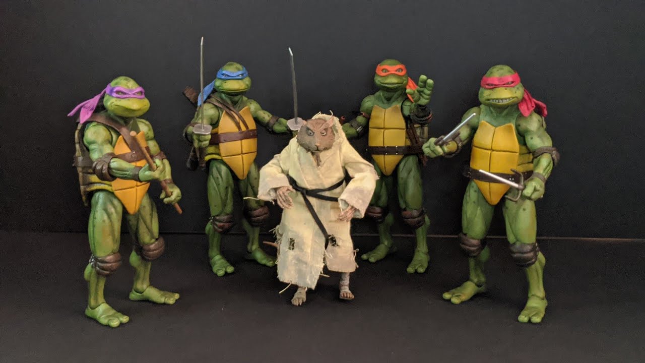 Neca 1990 🐢Teenage Mutant Ninja Turtles 🐀Splinter Review - YouTube