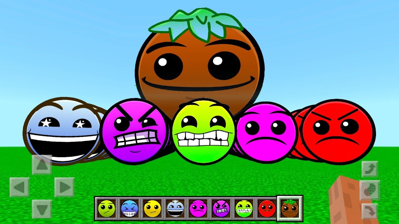 NEW LOBOTOMY GEOMETRY DASH DIFFICULT FACES NextBot in Minecraft PE ...