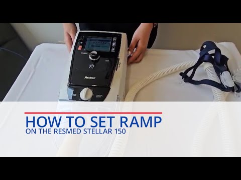 How to set ramp on the Resmed Stellar 150 (Module 3a Stellar Part 5 ...