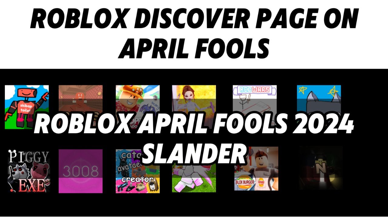 Roblox April Fools Slander - 2024 EDITION - YouTube