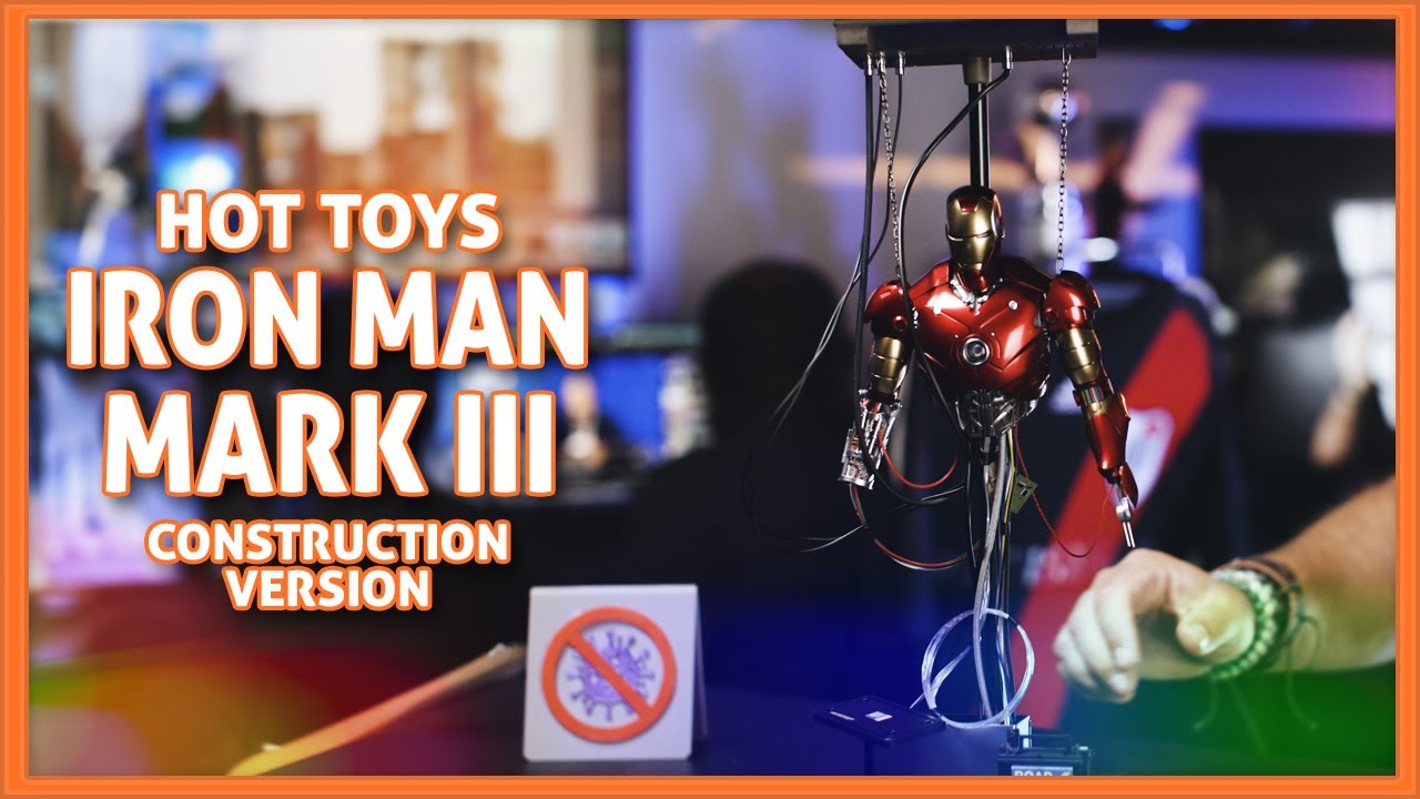 Hot Toys IRON MAN MARK III - Construction Version - YouTube