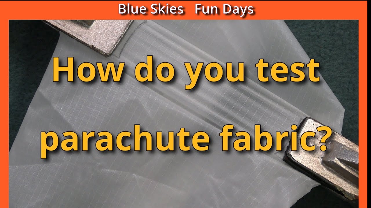 Ep 62 How to strength test Parachute Fabric - YouTube