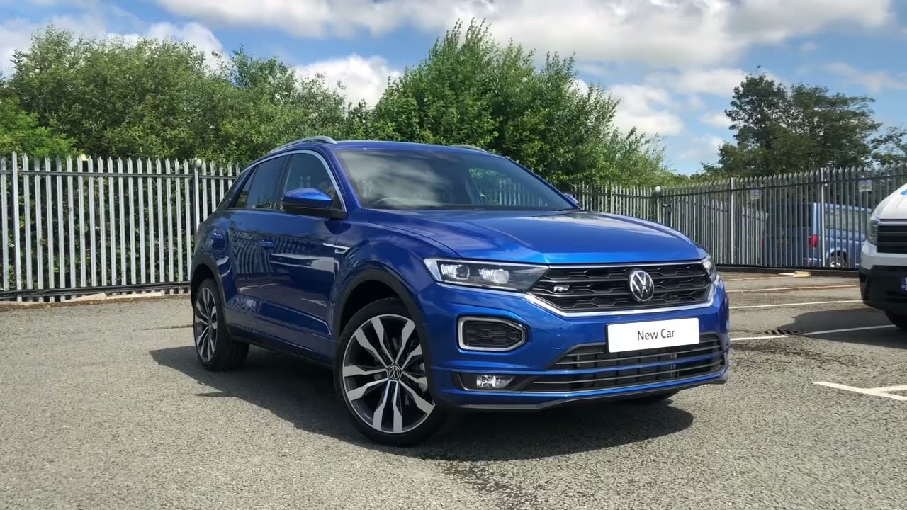 Volkswagen T-Roc R-Line 2.0 TDI Ravenna Blue New Car | Wrexham ...