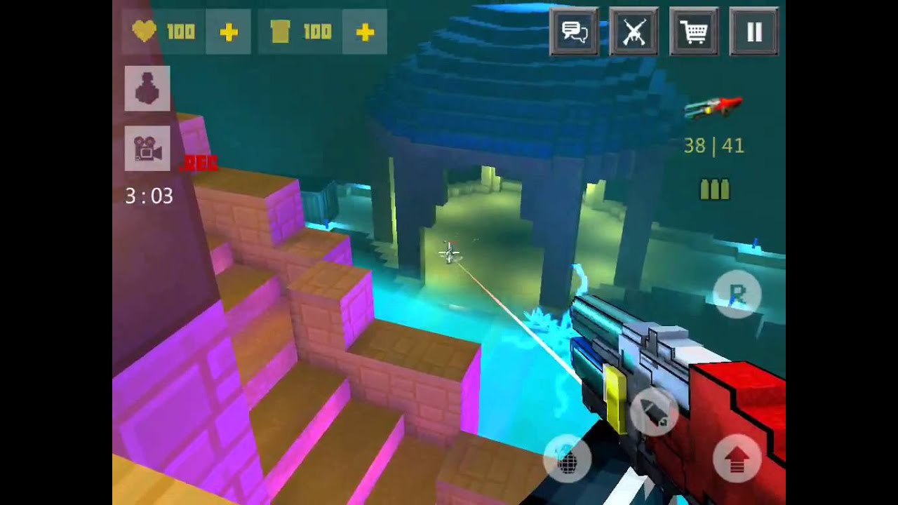 [Block Force - Pixel Style Gun Shooter Game] Explosion - YouTube