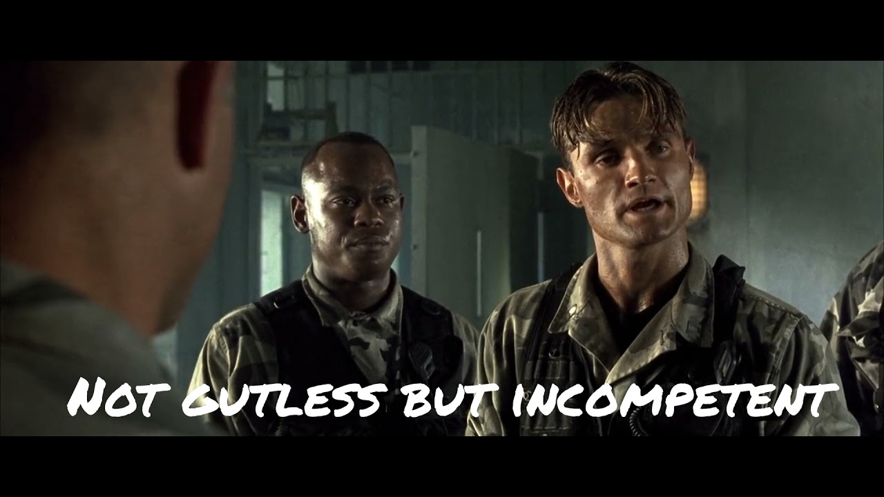When one is not gutless, one is incompetent... - YouTube
