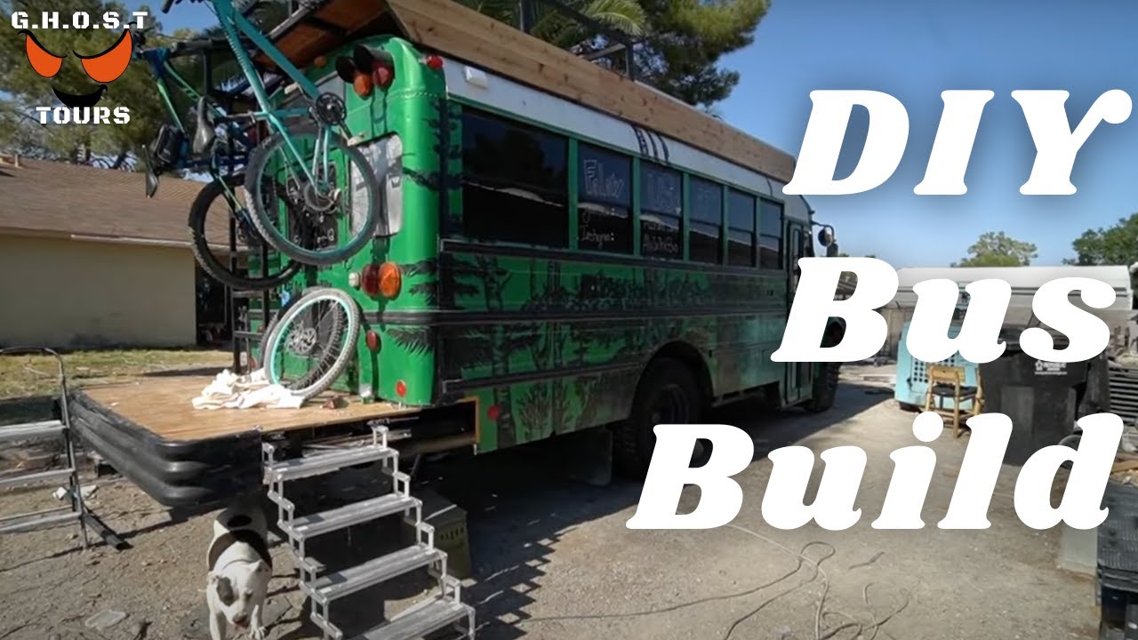 DIY Bus Tour - Artist and Welder create FANTASTIC travel home - YouTube