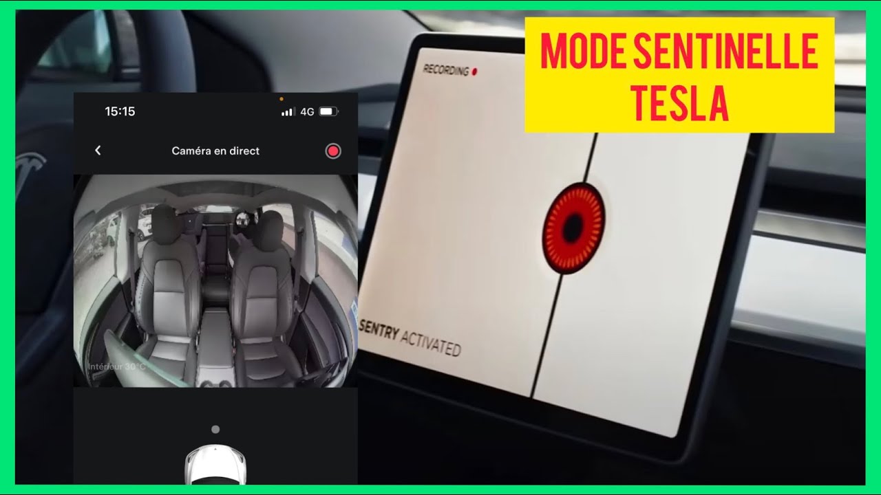 Guide complet : mode SENTINELLE de TESLA Model 3 & Y - YouTube