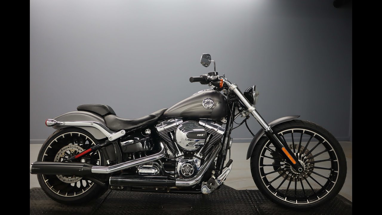 Used 2017 Harley-Davidson Softail Breakout FXSB In Charcoal Denim With ...