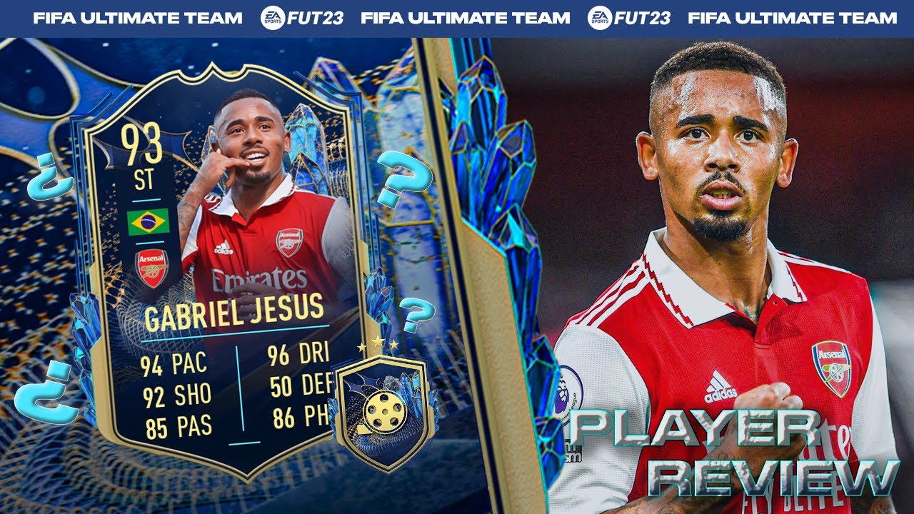 ¿QUE TAN LETAL ES DENTRO EL ÁREA?| GABRIEL JESUS 93 TOTS| PLAYER REVIEW ...