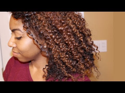Curly Hair Routine: for definition & streched hair :) - YouTube
