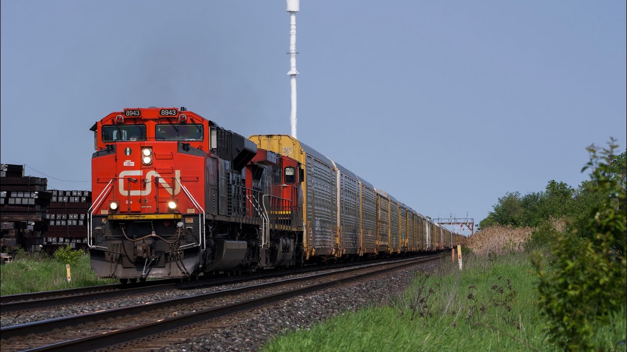 ES44DC Galore! Railfanning Scotch Block & Norval - YouTube
