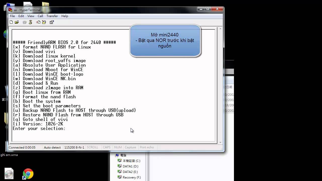 [Friendly ARM Mini2440] Backup Nand Flash on Friendly ARM Mini2440 - YouTube