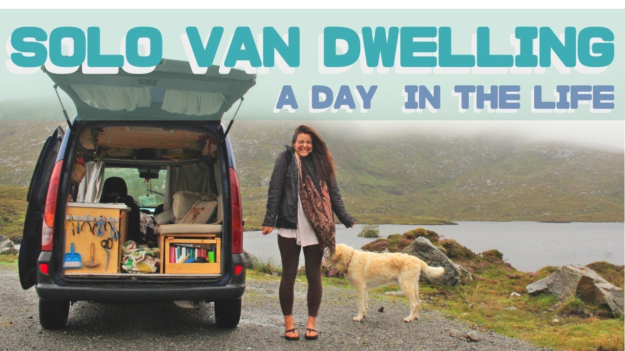 A day in the life of a SOLO girl van dweller - YouTube