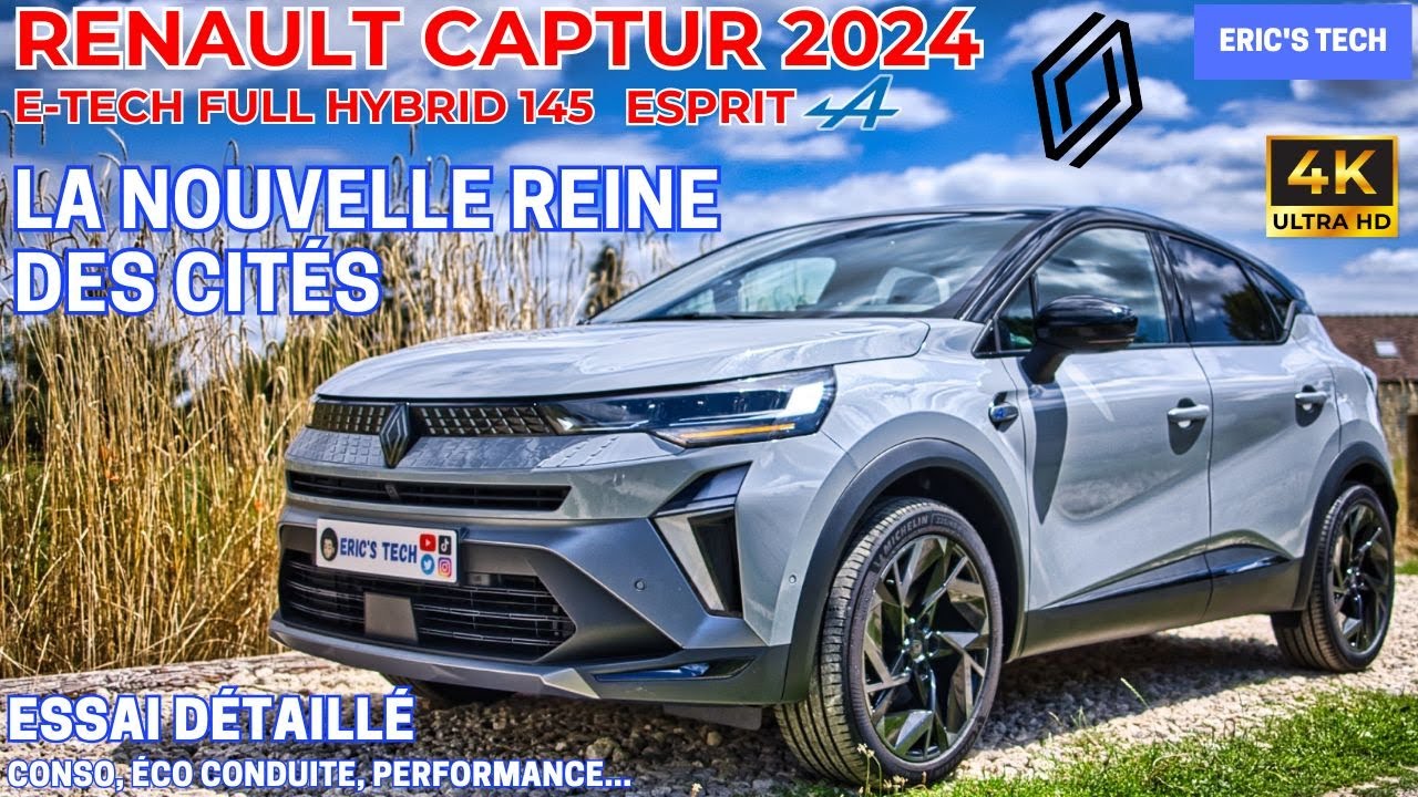Renault Captur Esprit Alpine e-tech full hybride 145ch 2024 - 4K - YouTube