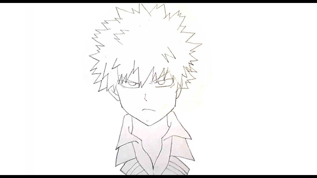 How to draw Katsuki Bakugo My Hero Academia || Easy drawing - YouTube
