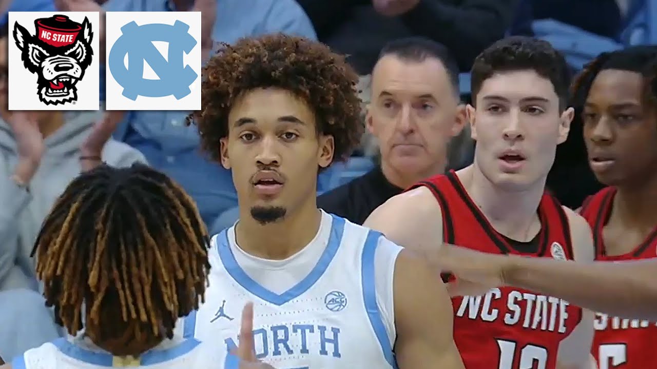 NC State vs North Carolina Men's College Basketball Highlights Full ...