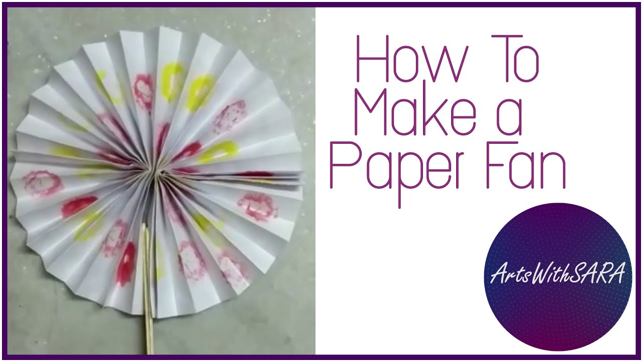How To Make a Paper Fan || Simple and Easy || Origami - YouTube