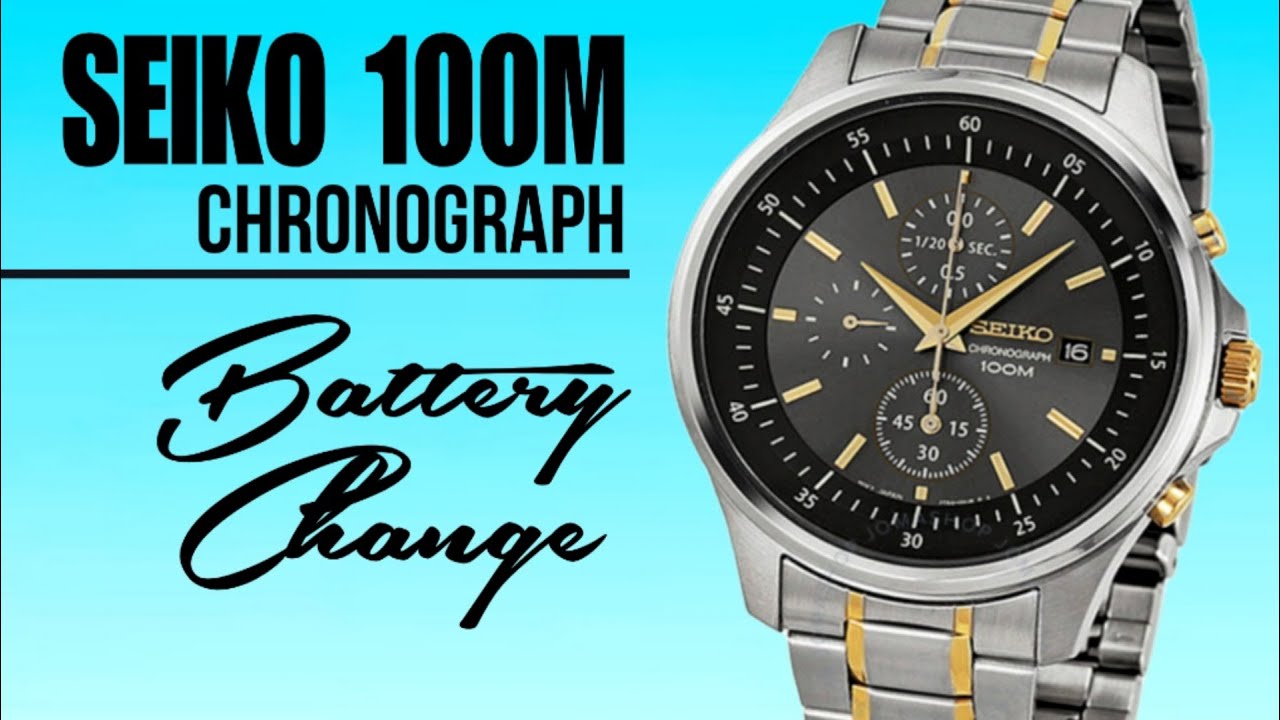 How To Change Replace Seiko Chronograph Watch Battery | seiko ...