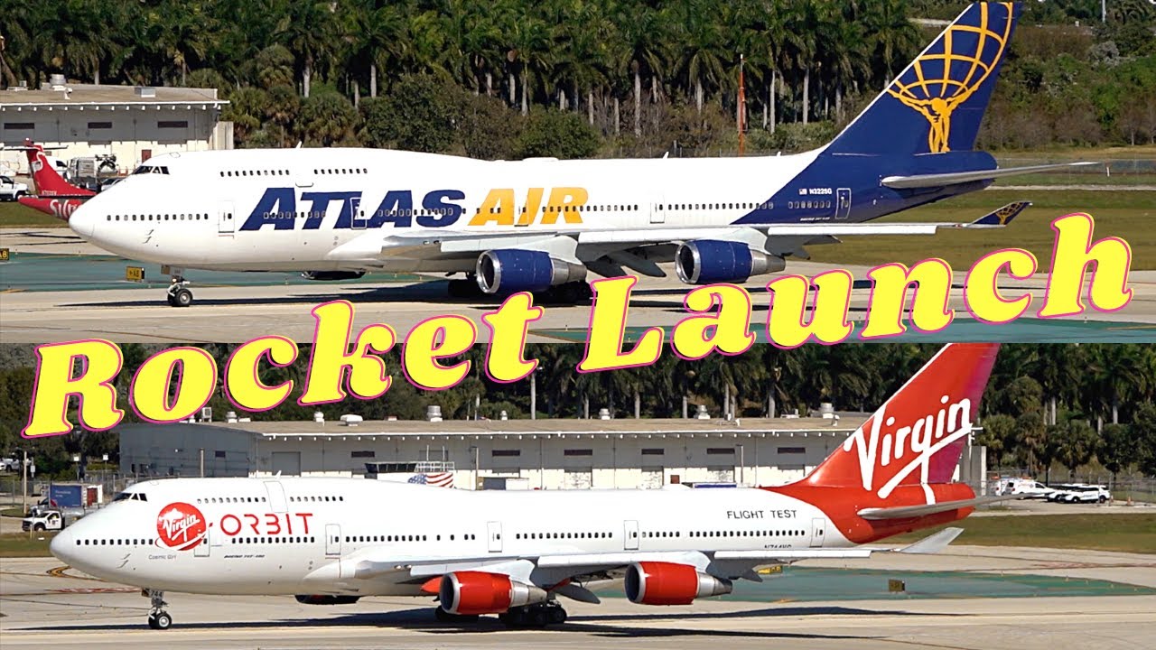 Two 747s Rocket Launching 🚀 at FLL - YouTube