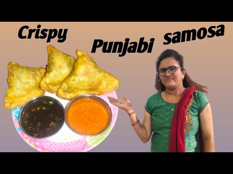 Crispy Punjabi samosa recipe Gujarati farsan Instant khasta samosa ...
