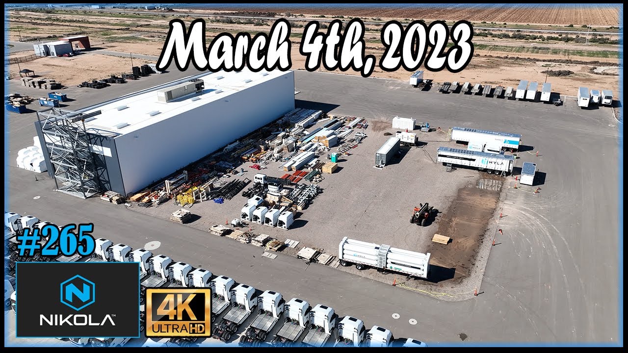 Nikola Semi Factory Construction Site March 4th, 2023 | Drone Footage ...