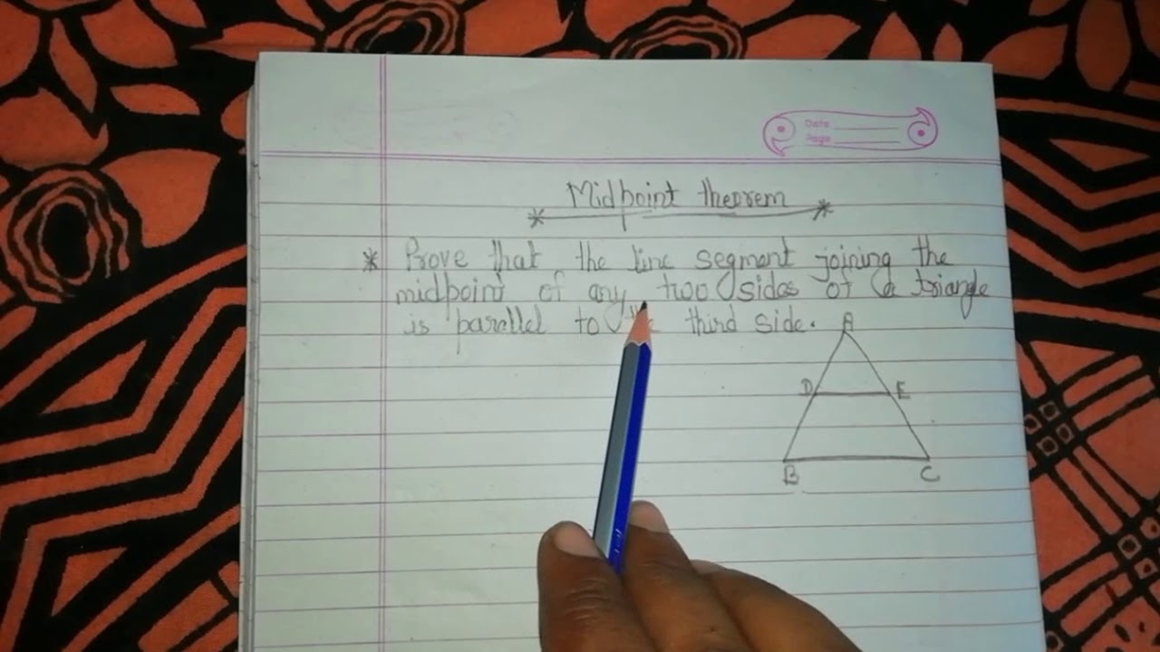 Midpoint theorem prove class 10 - YouTube