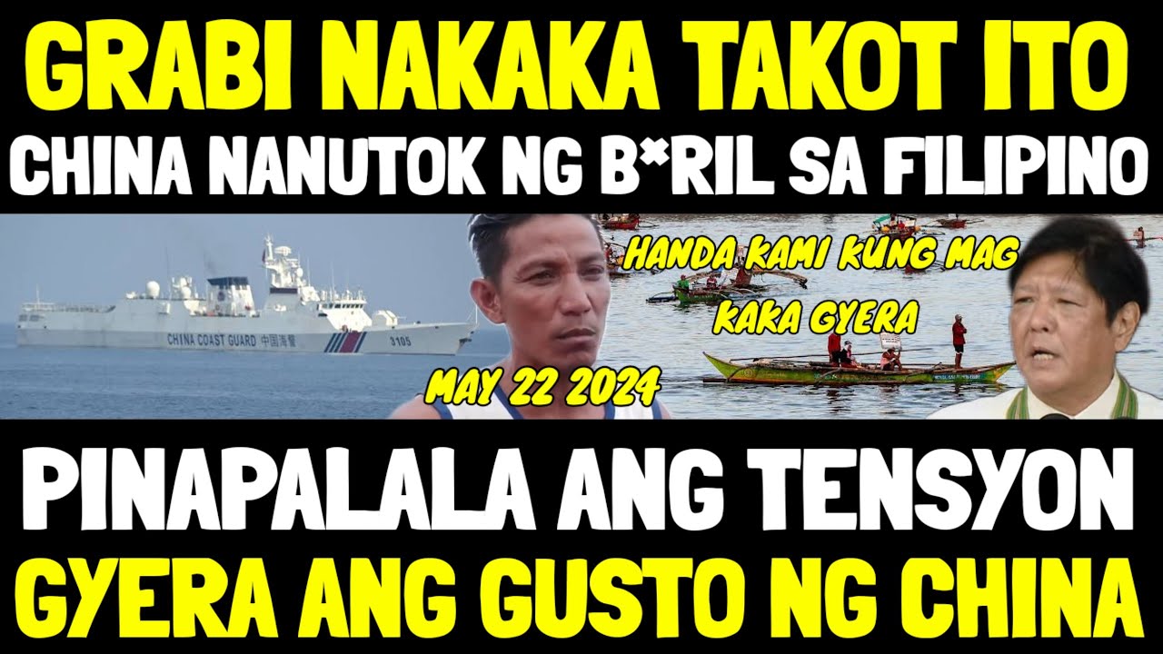 CHINA TINUTUKAN FILIPINO MANGINGISDA! GYERA GUSTO MANGYARI NG CHINA ...