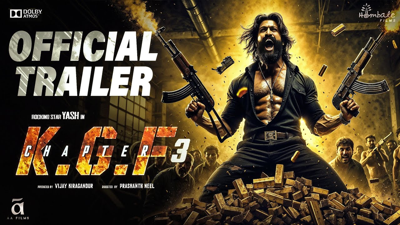 KGF Chapter 3 : Concept Trailer (HINDI) | Yash | Raveena Tandon | NTR ...