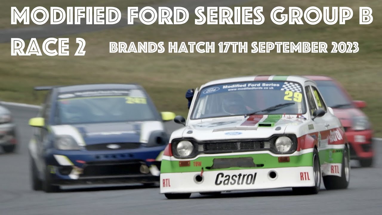 Modified Ford Series (Group B) Race 2 Ford Power Live 2023 Brands Hatch ...