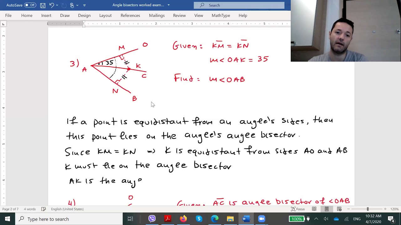 Angle bisectors Worked examples - YouTube